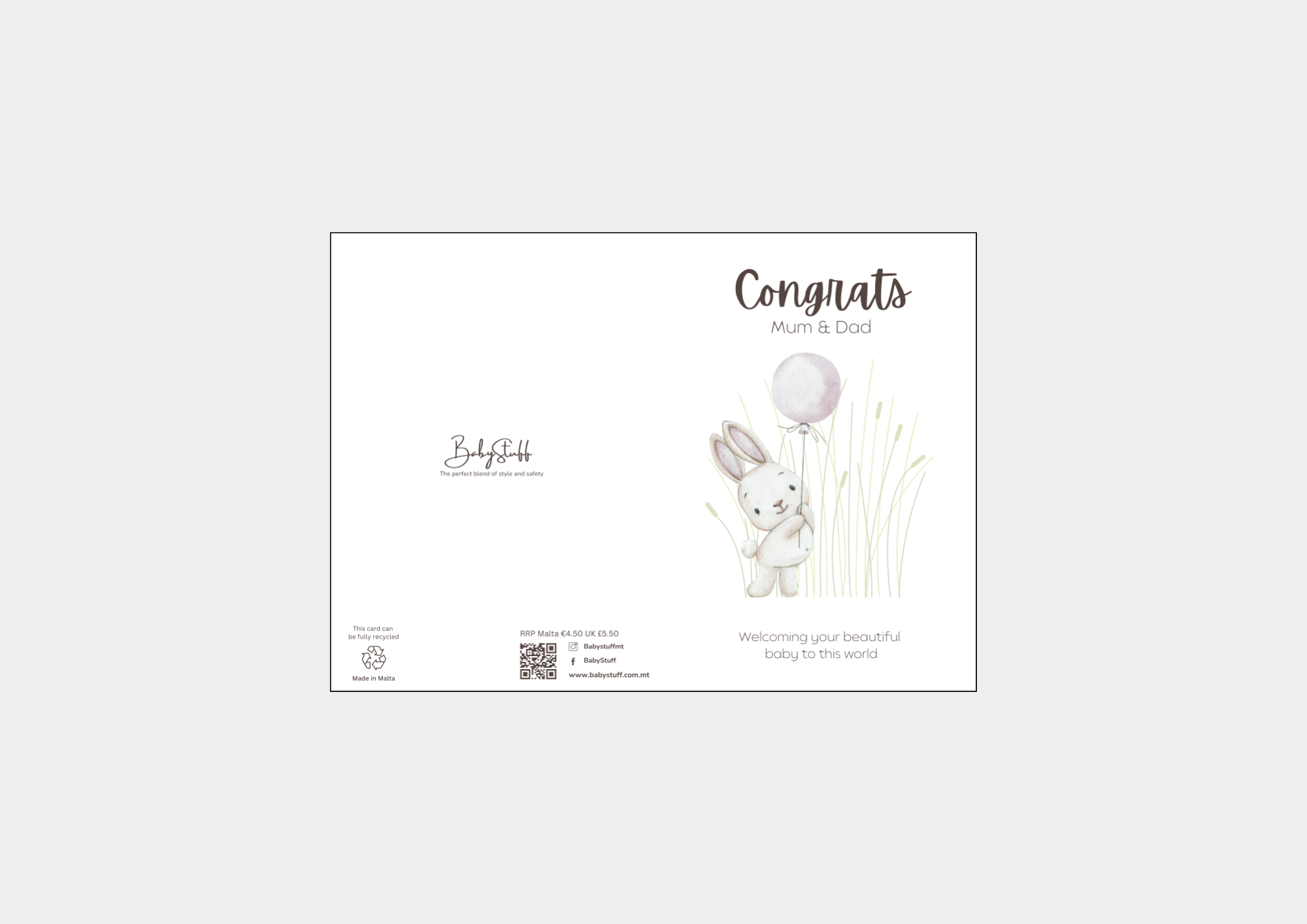 Congratulations & Hello World | Baby Arrival Greeting Cards